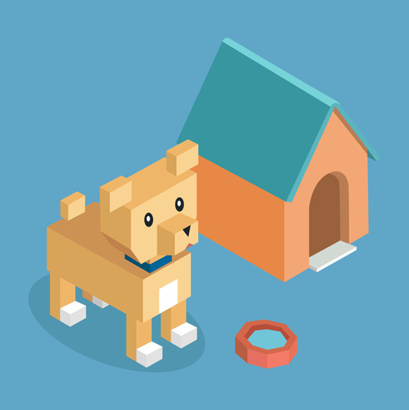 Pets Dog Icon Isometric 3d Design, an Animal Illustration by robuart
