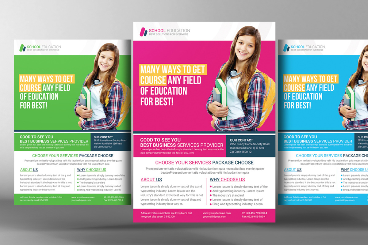 5 Kids Summer Camp Flyers Bundle, a Flyer Template by graphicforest