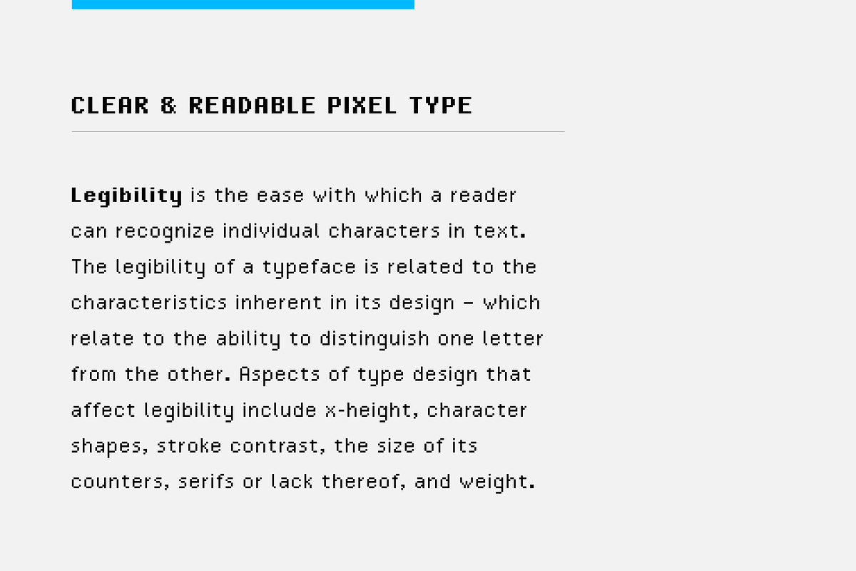 Pixel Art Font - Standard