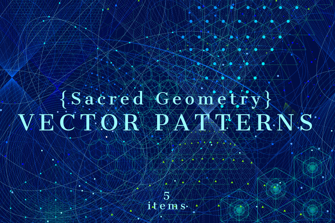 {Sacred Geometry} Vector PATTERNS, a Texture Graphic by ekaart