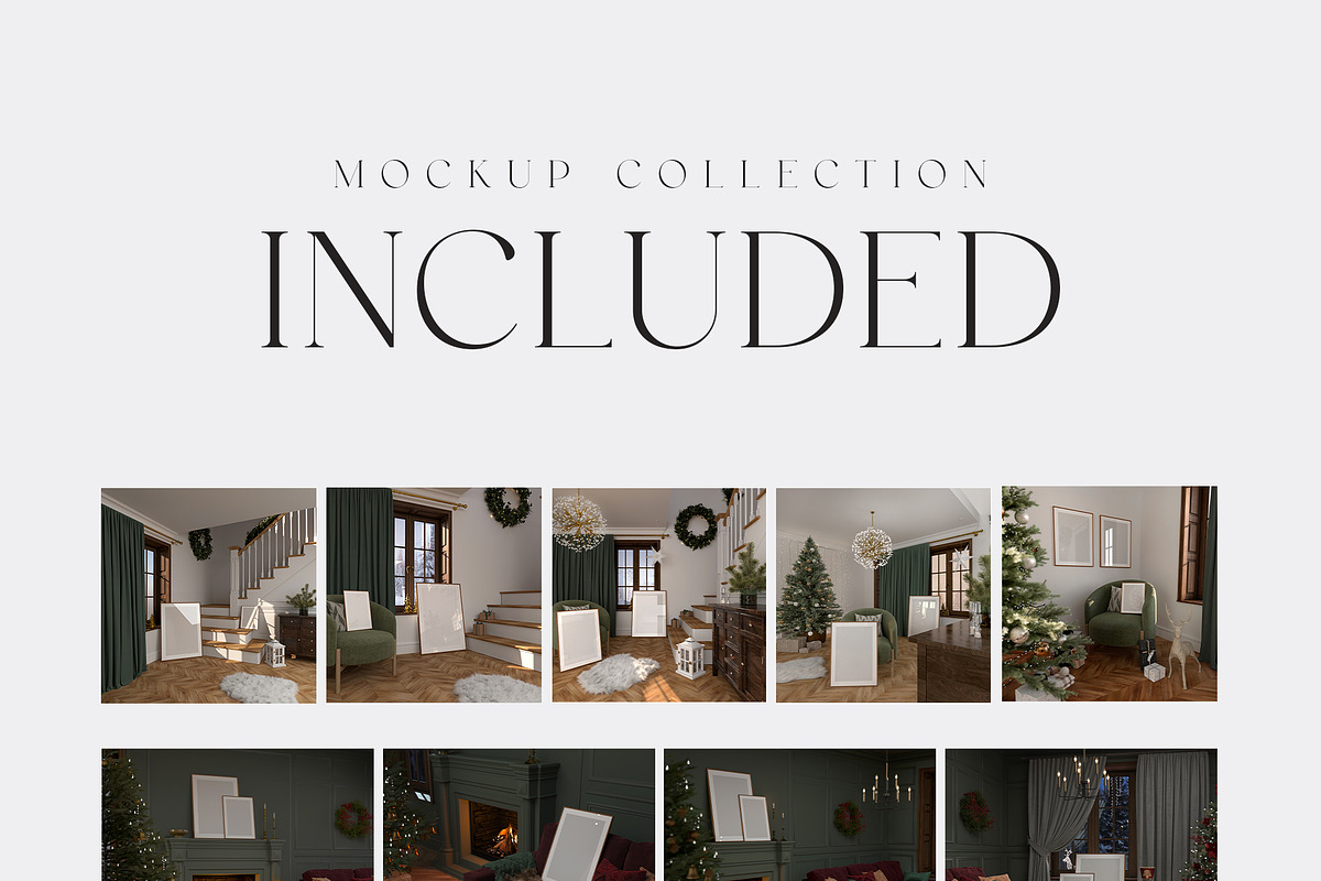 SEASON'S GREETINGS Christmas Mockups
