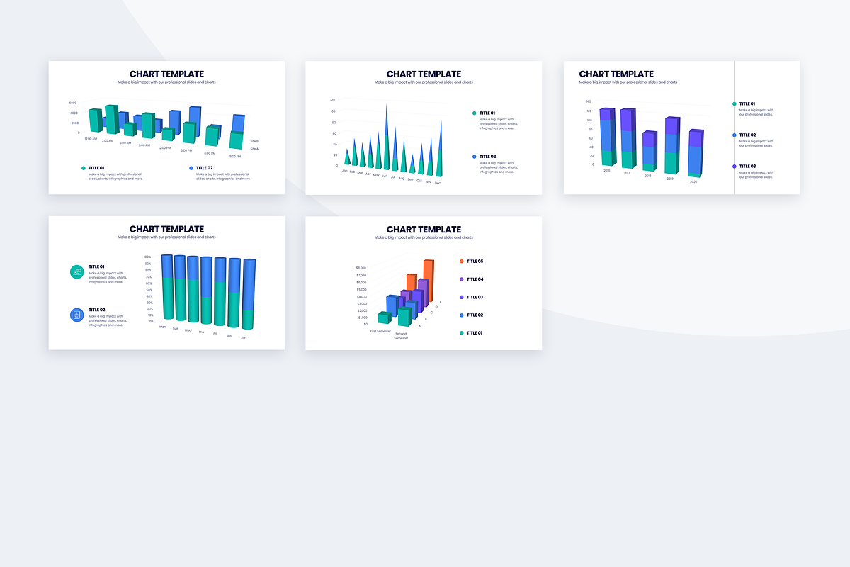 PowerPoint Charts and Graphs Bundle, a Presentation Template by Slidesmash
