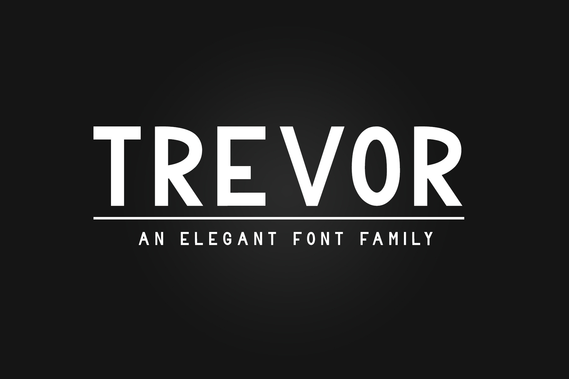 Trevor - Elegant Font Family, a Sans Serif Font by Dm Studio