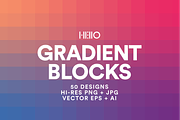 Gradient Blocks Collection, a Pattern Graphic by Hello Mart | Creative ...