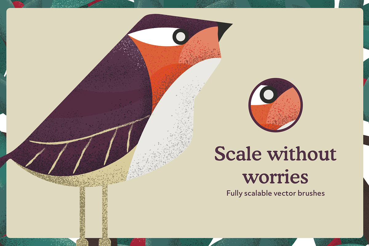 Ophelia Grain Vector Brushes, a Brush Add-On by Craftrick