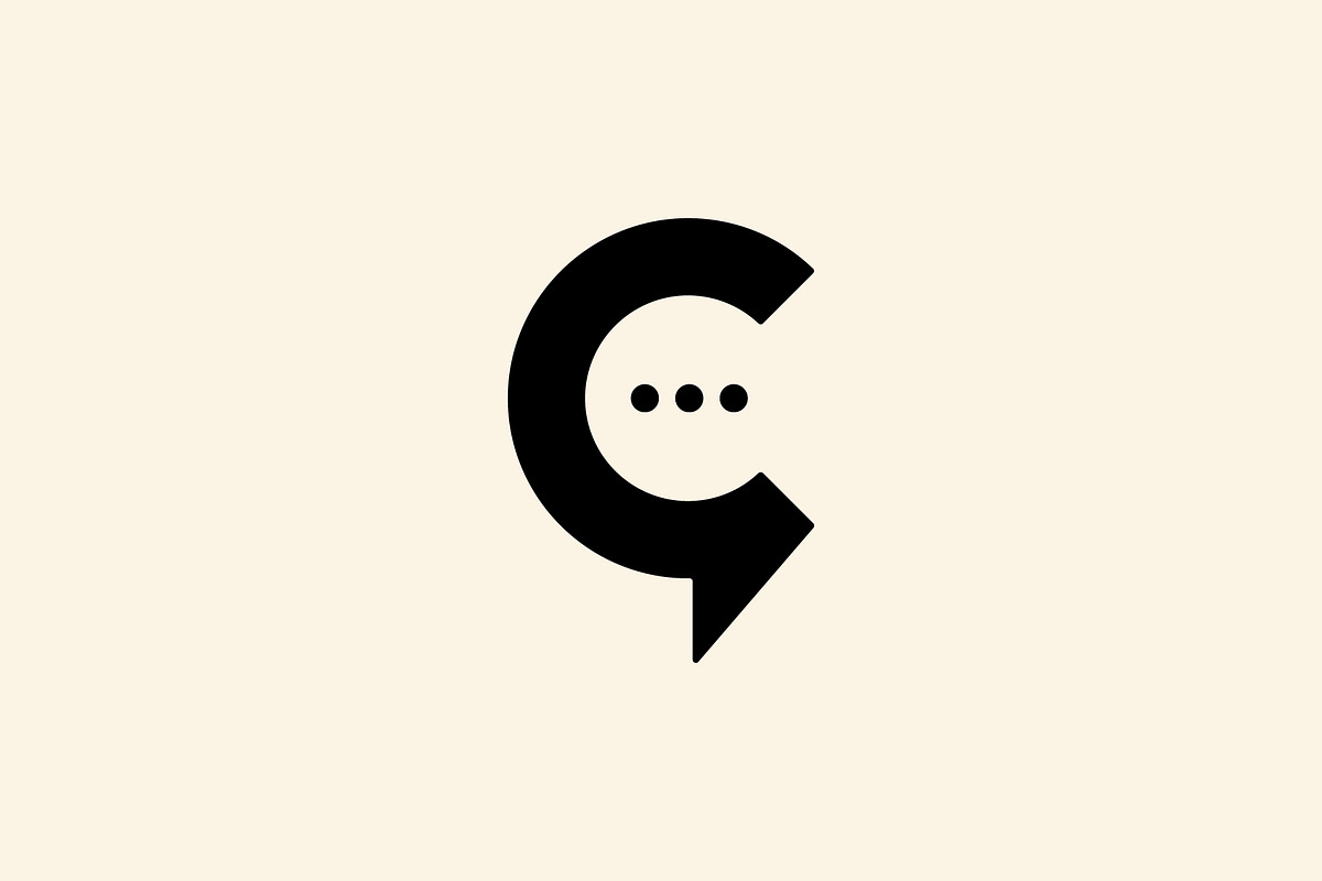 Letter C Chat Talk Logo Template | Creative Market