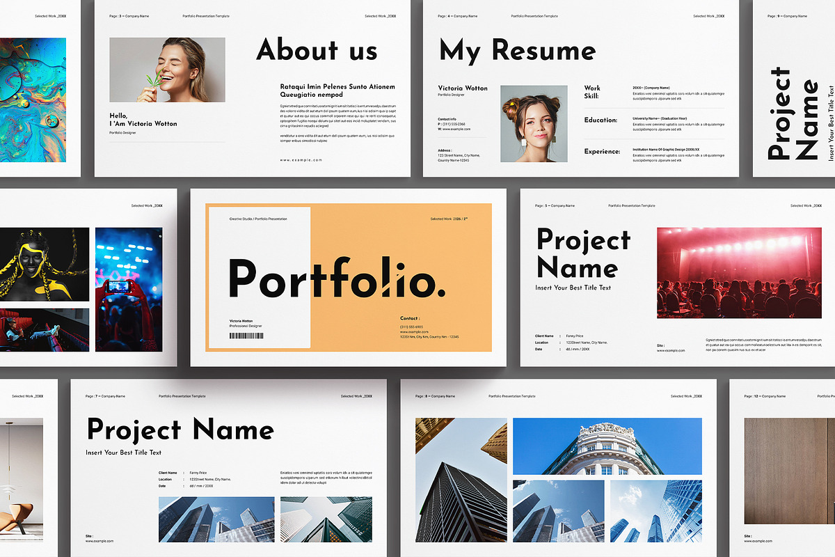 Portfolio Presentation Template, a Presentation Template by E-Type