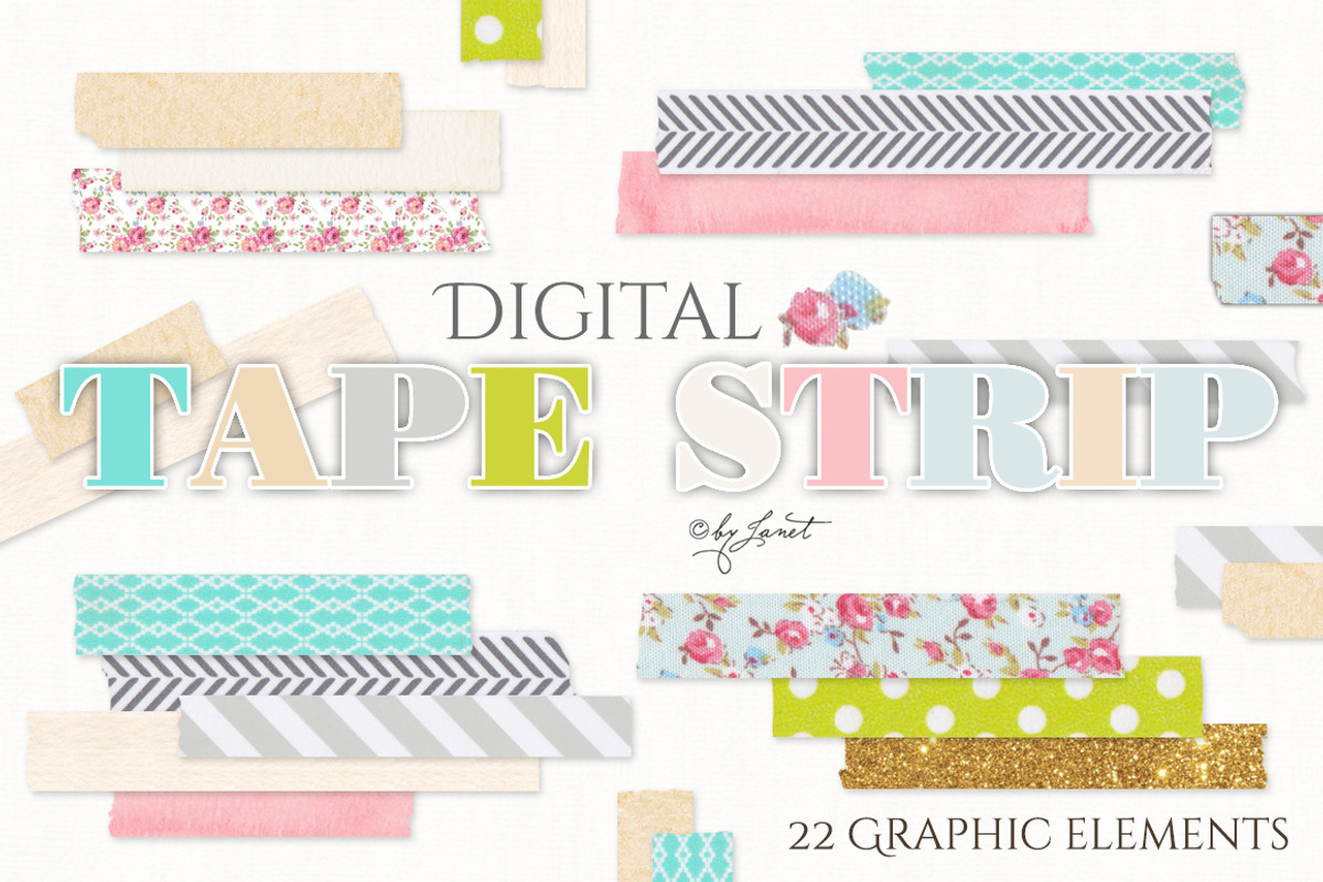 Digital Tape Strip, an Illustration by helloPAPER