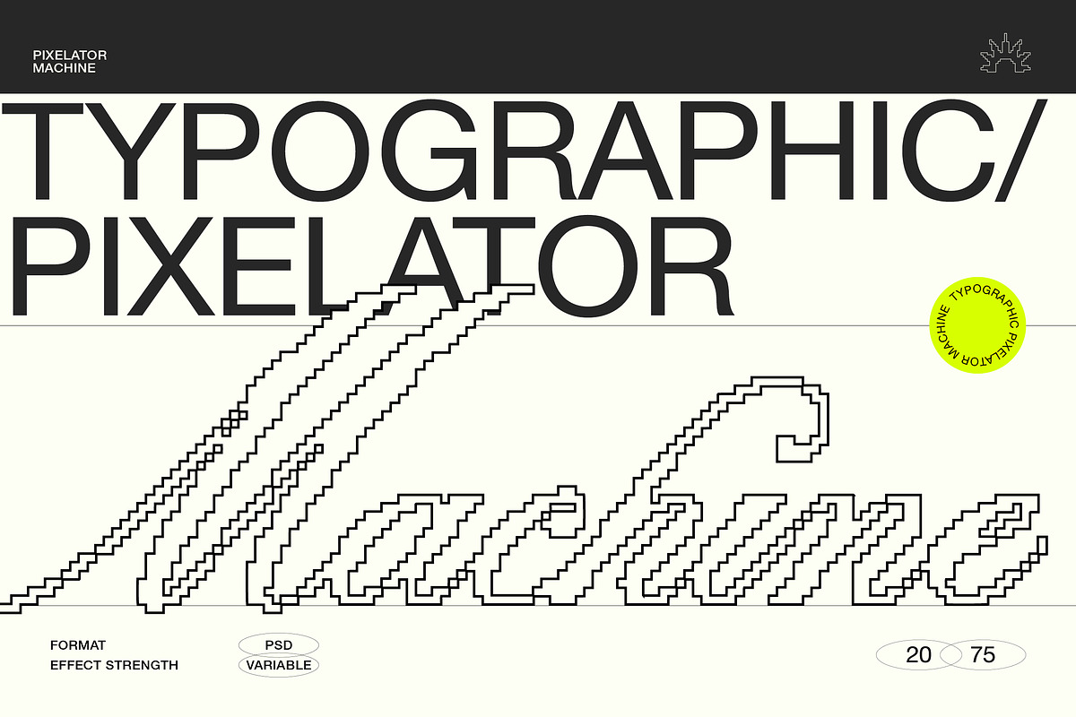 Typographic Pixelator Machine