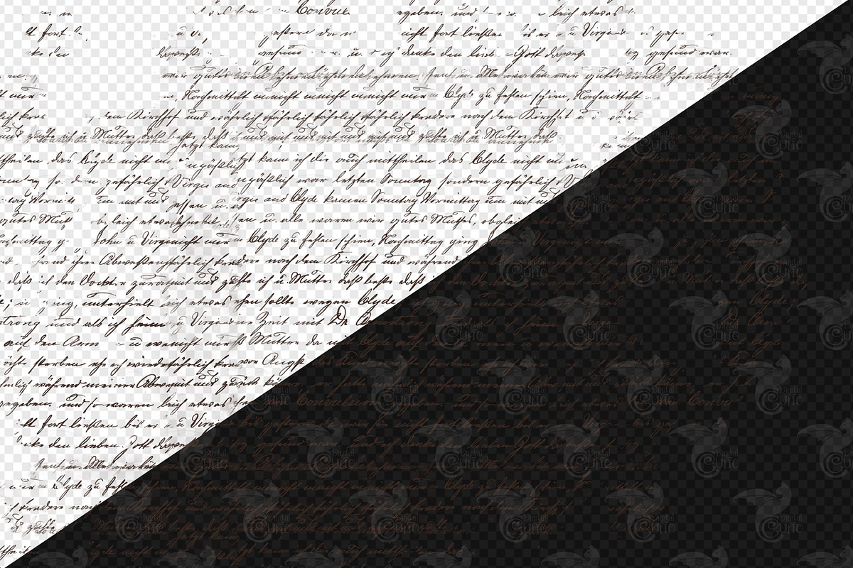 Vintage Letters Overlays, an Illustration by Digital Curio | Creative ...