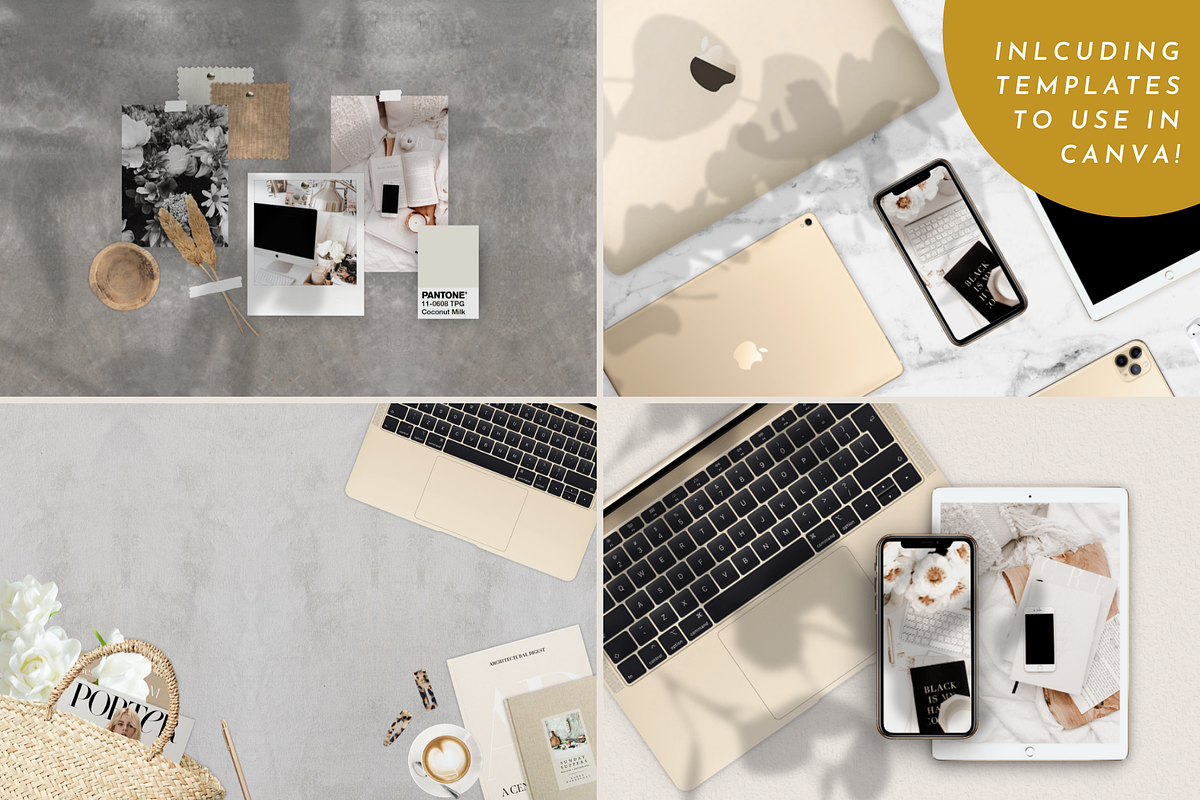 Modern Neutrals Scene Creator Mockup, a Books & Magazine Mockup by Girl ...