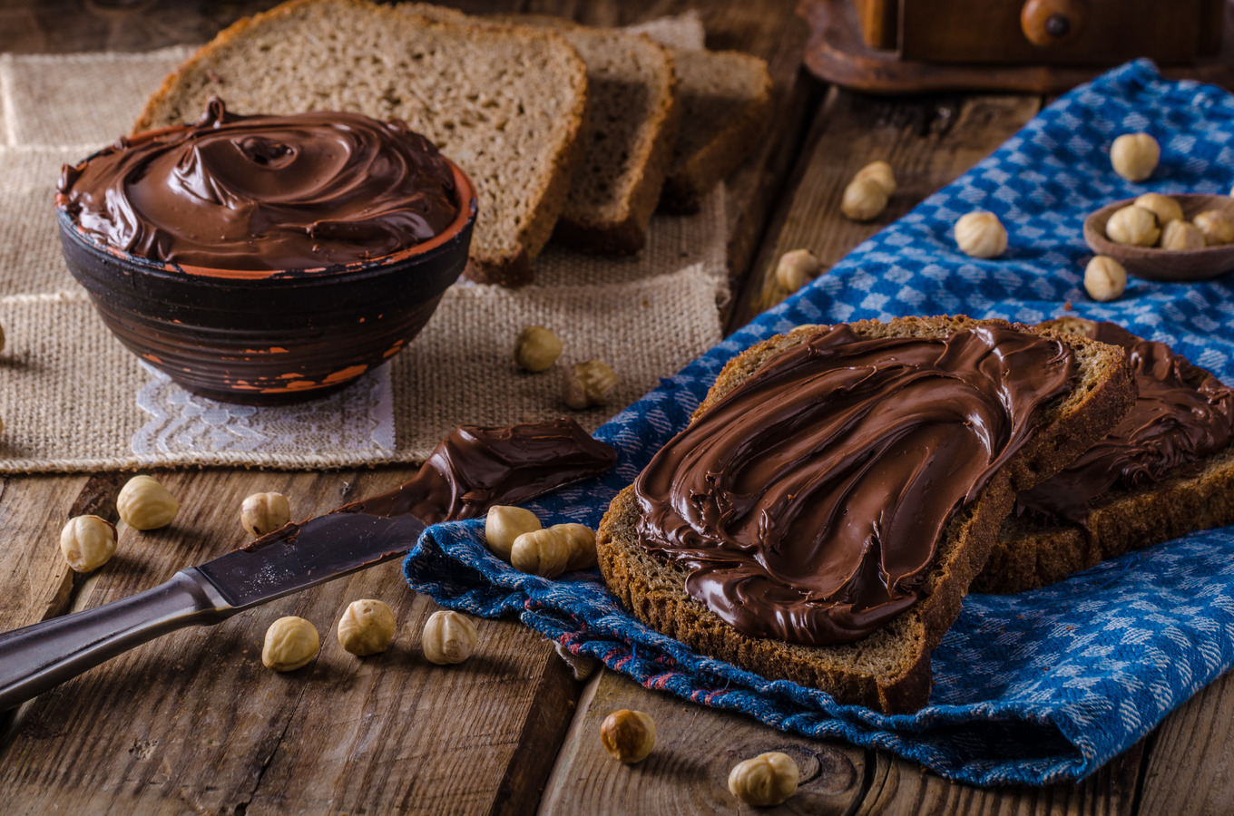 Hazelnut spread delicious featuring spread, hazelnut, and chocolate, a ...