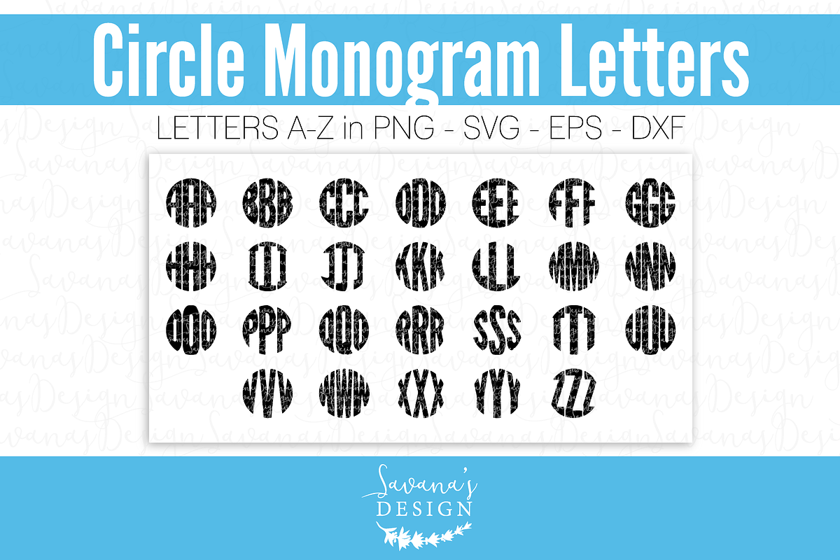 Monogram Alphabet, an Object Graphic by SavanasDesign | Creative Market