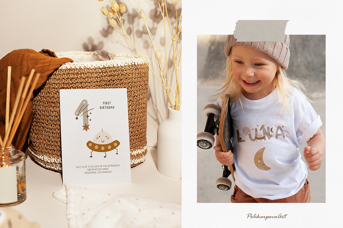Kids name creator elements & letters