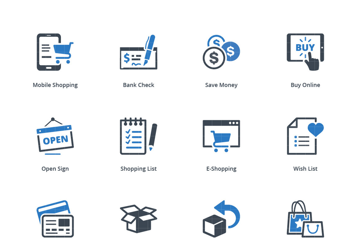 E-commerce Icons Set 3 - Blue Series, an Outline Icon by introwiz1
