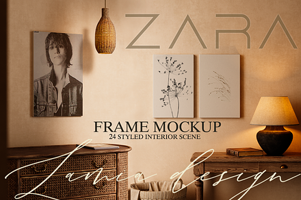 Realistic Frame Mockup, a Household Mockup by LAMIA DESIGN