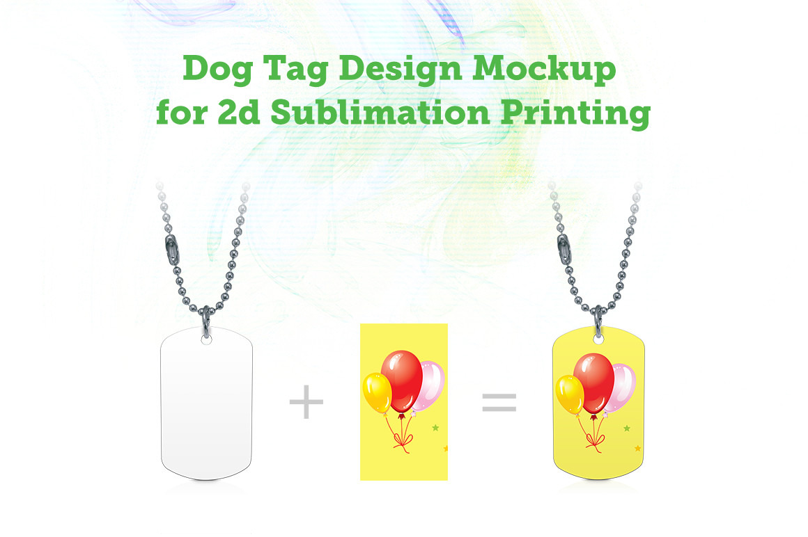 Dog Tag V1 Mock-up for Sublimation, a Product Mockup by VecRas