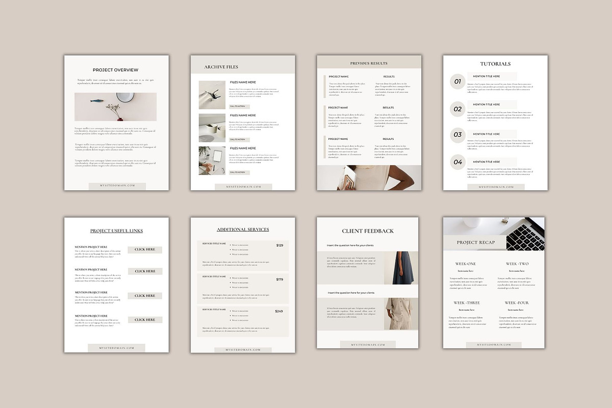 Client Services Experience Bundle, a Brochure Template by Deepa ...
