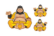 GORILLA ZEN MASTER CARTOON, an Illustration by Silpin