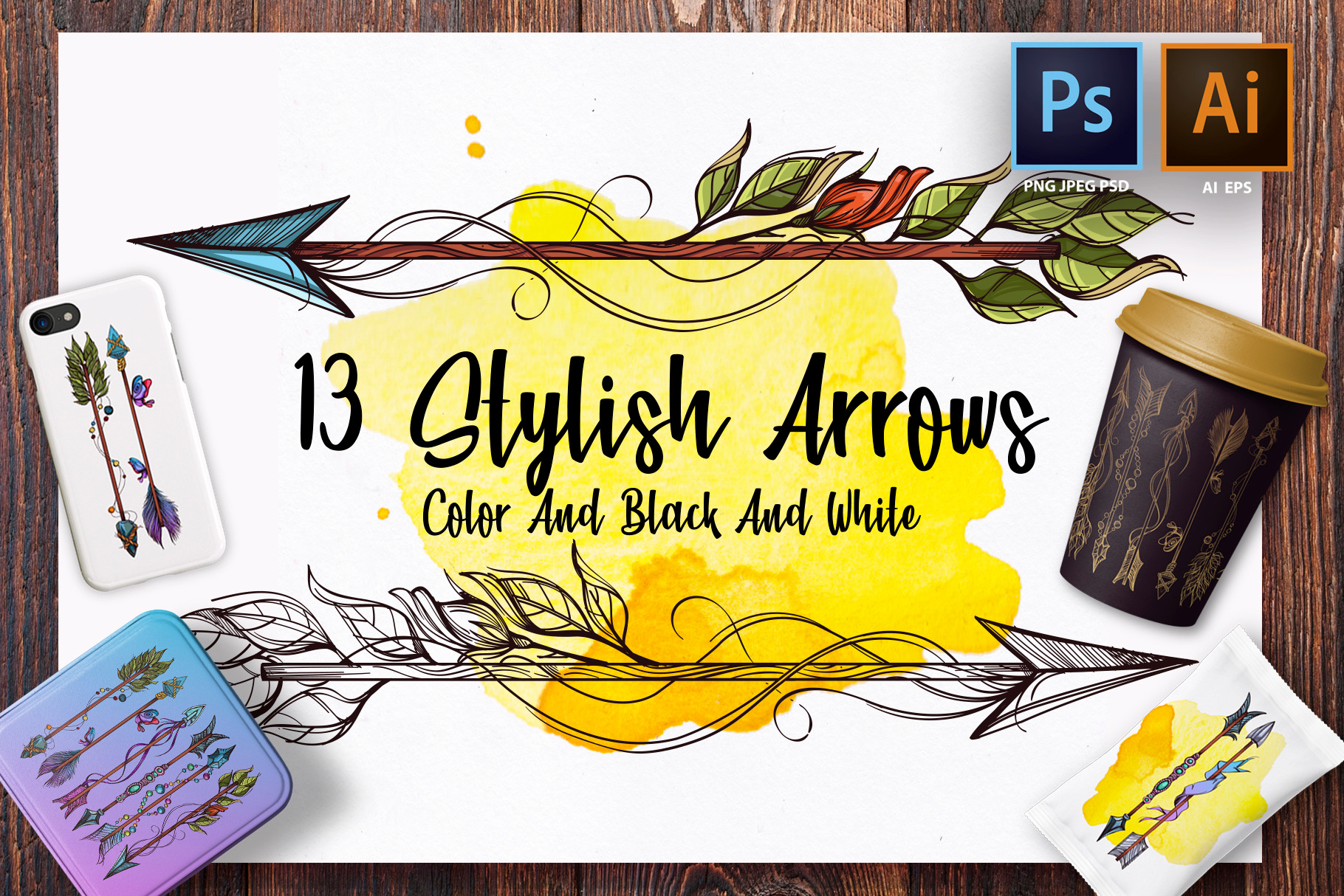 Stylish arrows, a Decorative Illustration by It's Time to Designs