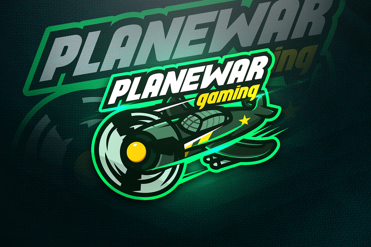 Planewar Gaming-Mascot & Esport Logo, a Branding & Logo Template by AQR ...