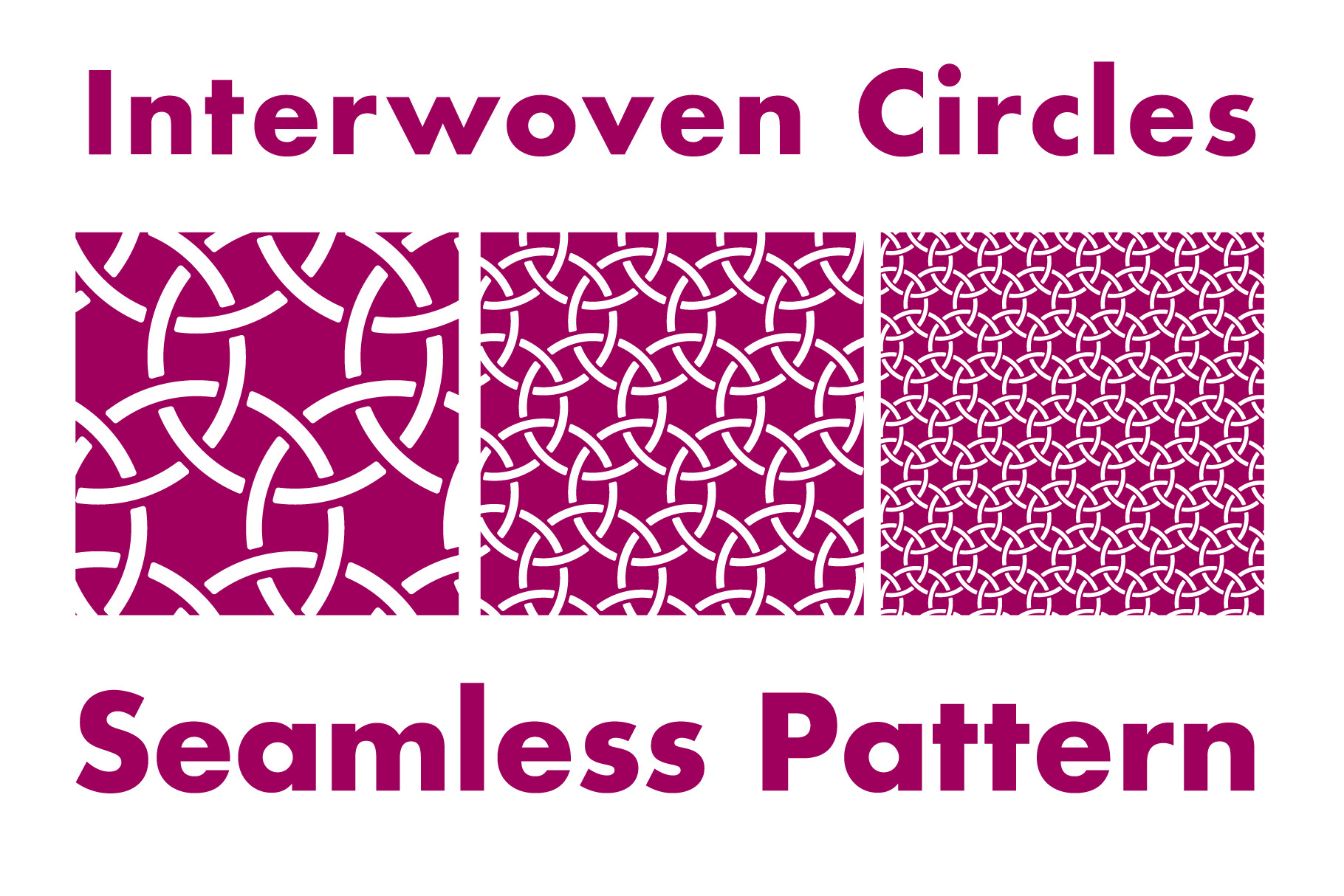 Interwoven Circles Seamless Pattern, a Pattern Graphic by npdstudio