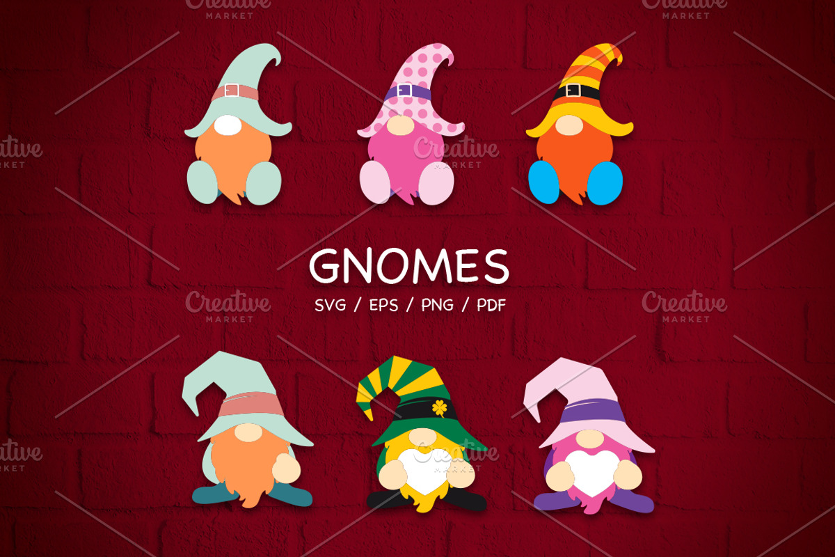 Gnomes Graphic Clipart Pack., an Illustration by Feelplus Creator