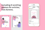 Instagram Posters with animations, a Social Media Template by dookit studio