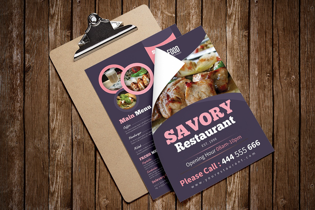 Food Menu Template, a Brochure Template by MRI STUDIO