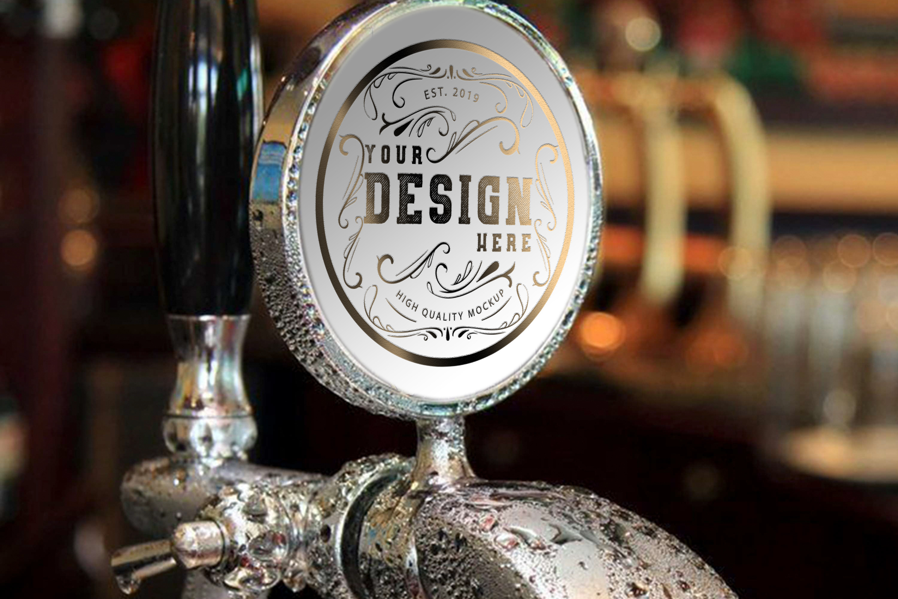 Beer Tap Label Mock-up #12, a Product Mockup by Mila