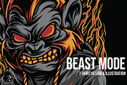 Beast Mode Illustration, an Animal Illustration by badsyxn