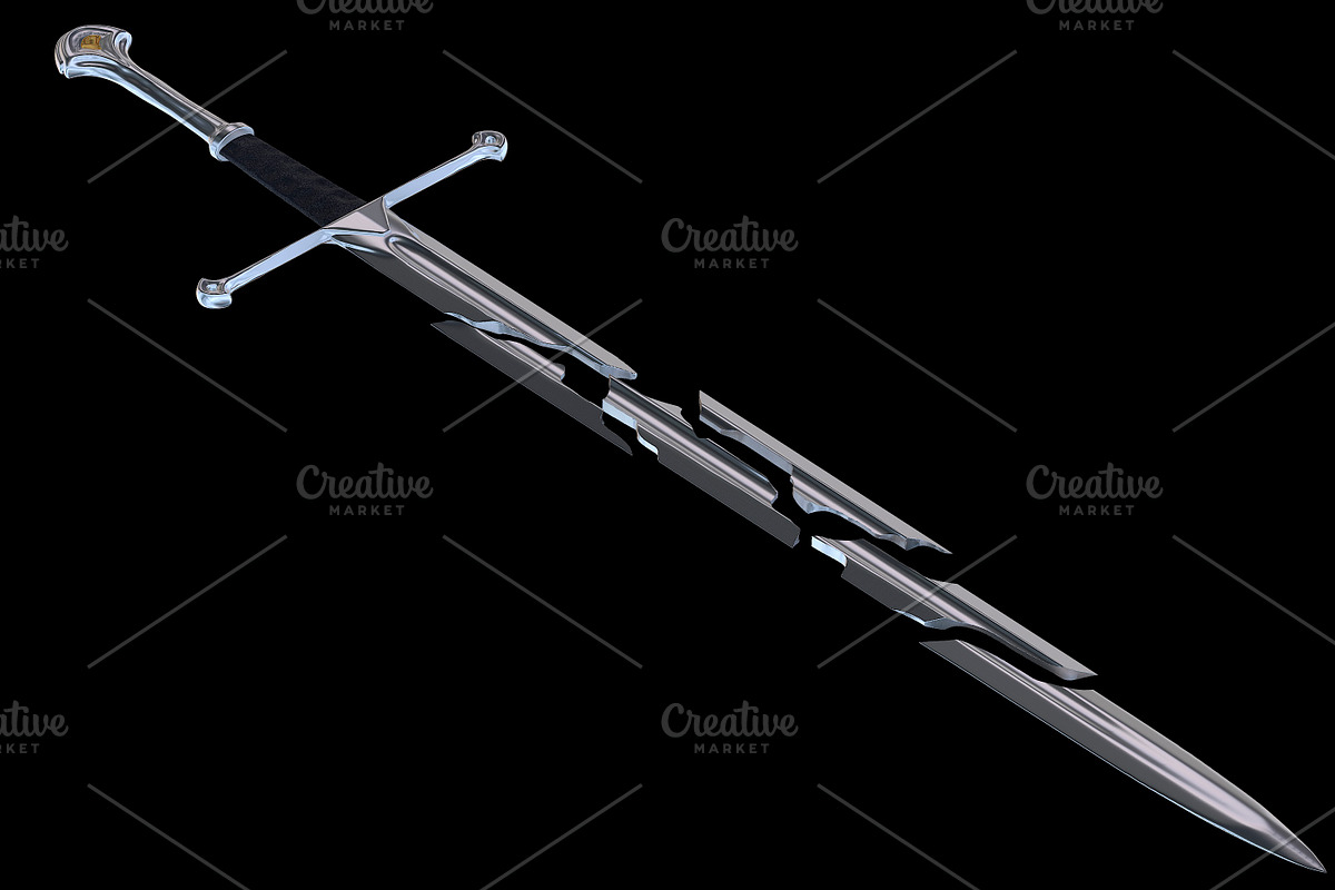 Narsil/Anduril Lord Of The Rings 3D, an Object 3D Model by Erdem Haksal