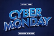 Cyber monday 3d text effect for sale, a Layer Style Add-On by AP Market