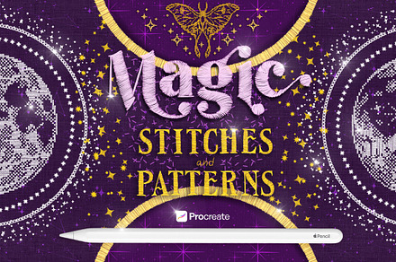 Embroidery Stitches Procreate Brush | Brushes ~ Creative Market