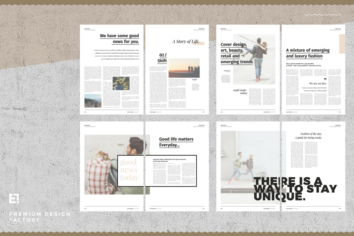 Shift Magazine, a Magazine Template by Egotype
