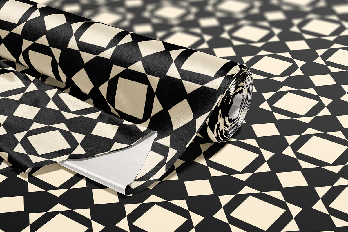 Geometric Monotone Pattern, a Wallpaper Graphic by MalyskaStudio