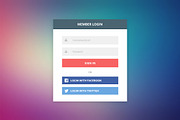 Flaty Login Form, a Templates & Theme by Naistudio