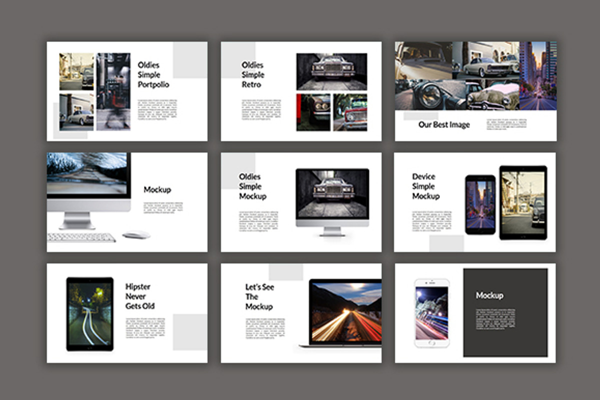 Retrobrok Powerpoint Template, a Presentation Template by Spesifikstd