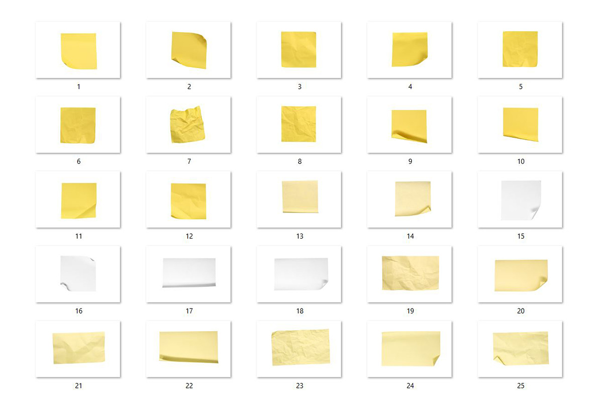 25 Sticky Notes Texture HQ, a Texture Graphic by CCPreset | Creative Market