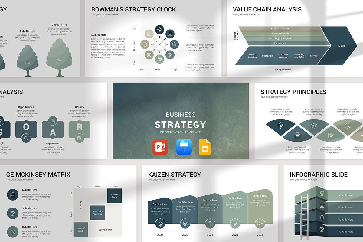 Strategy PowerPoint Template, a Presentation Template by TemplatesForest