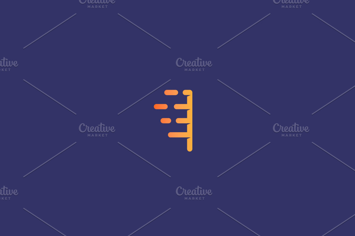 Dynamic moving letter I logo., a Branding & Logo Template by Bureau ...