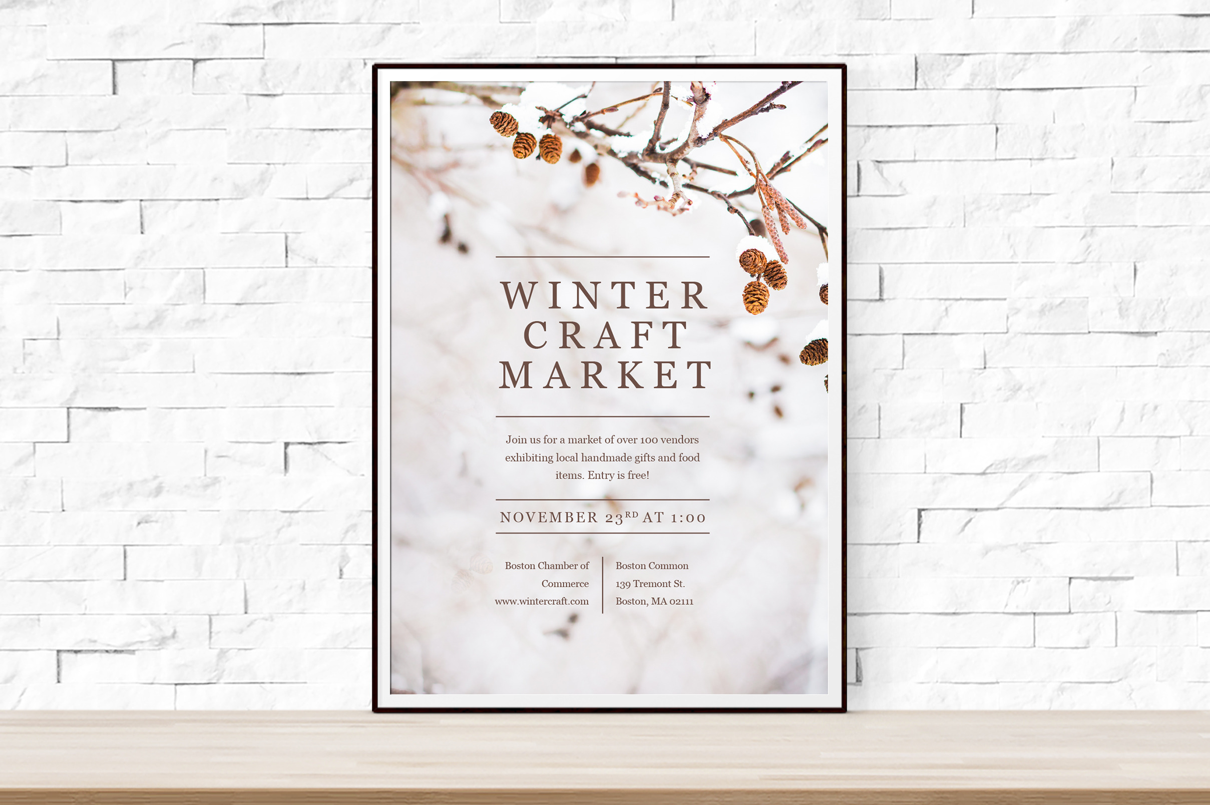 Winter Themed Flyer Template, a Flyer Template by The Flyer Press