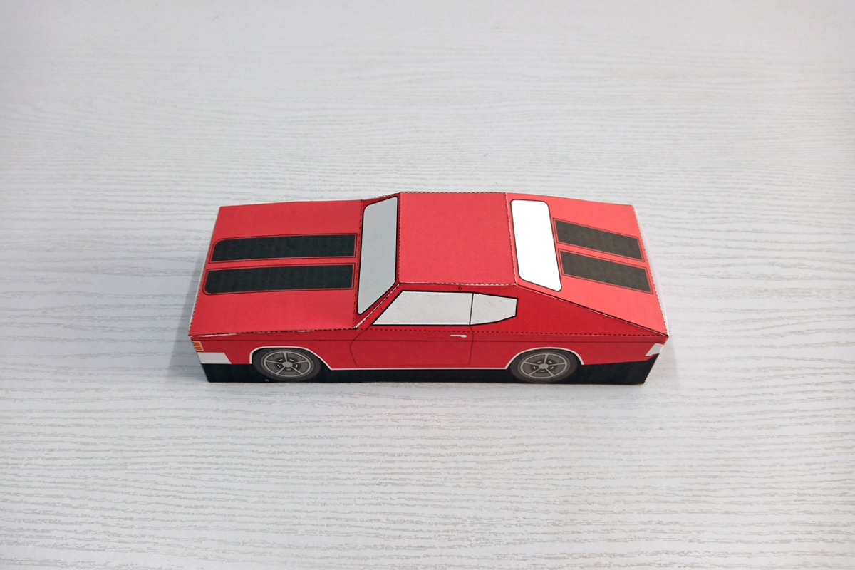 DIY Car favor box - 3d papercraft, a Templates & Theme by PAPER amaze