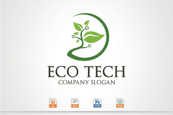 ECO Tech | Branding & Logo Templates ~ Creative Market