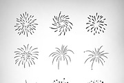 Firecrackers Vector Set, an Icon by Snipergraphics