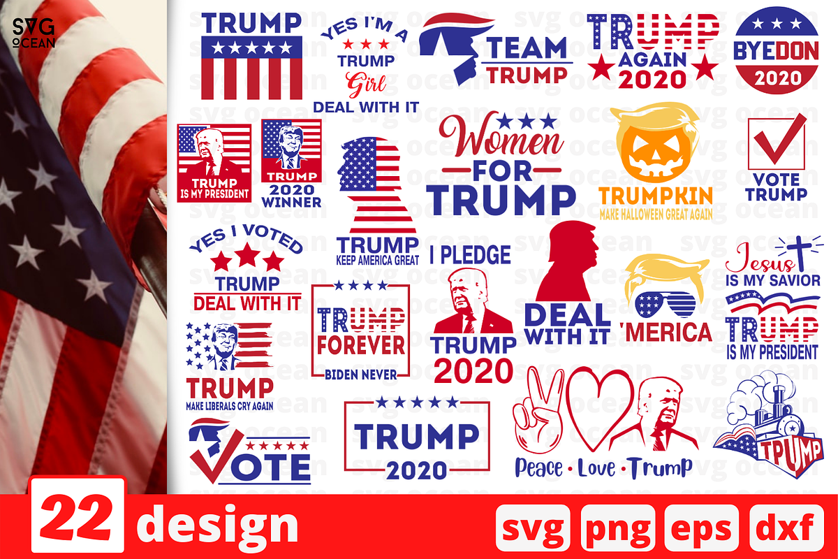 Trump SVG Bundle, an Illustration by svgocean