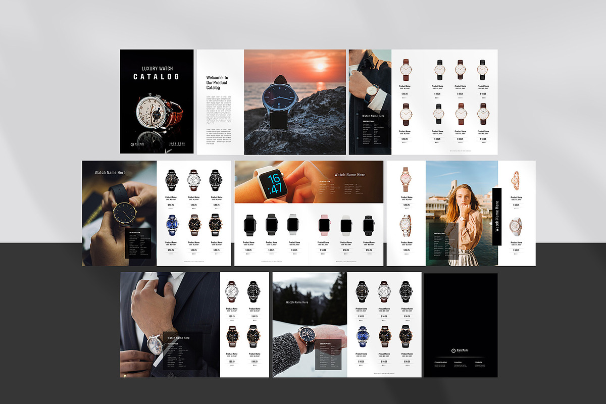 Watch Product Catalog Template