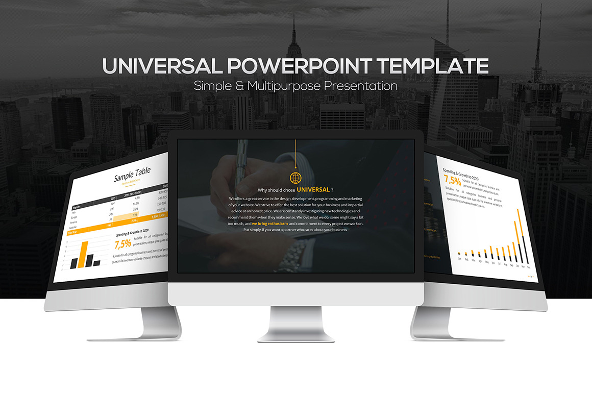 Universal Powerpoint Template, a Presentation Template by SlideFactory ...