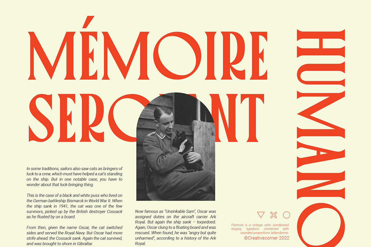 PALMORE - Vintage Rounded Serif, a Serif Font by Creative Corner