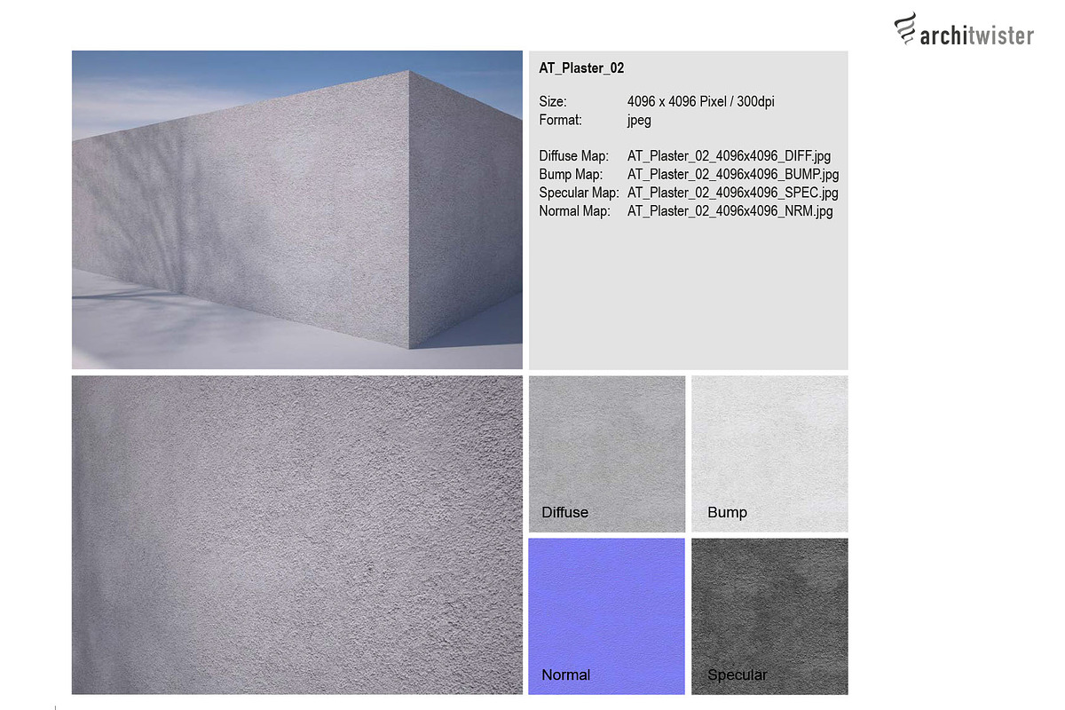 25 Seamless Plaster Textures, a Texture Graphic by architwister